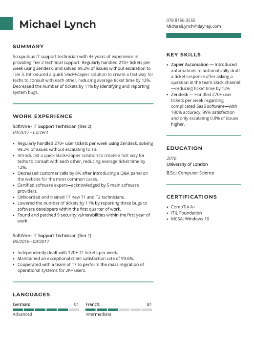 Fast and Simple CV Maker Online. Build Your CV in Minutes
