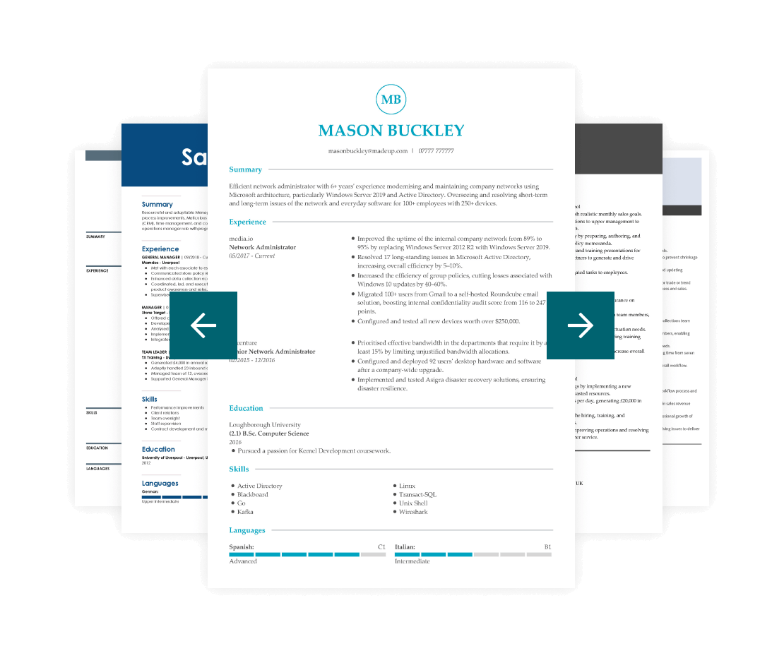 Fast and Simple CV Maker Online. Build Your CV in Minutes