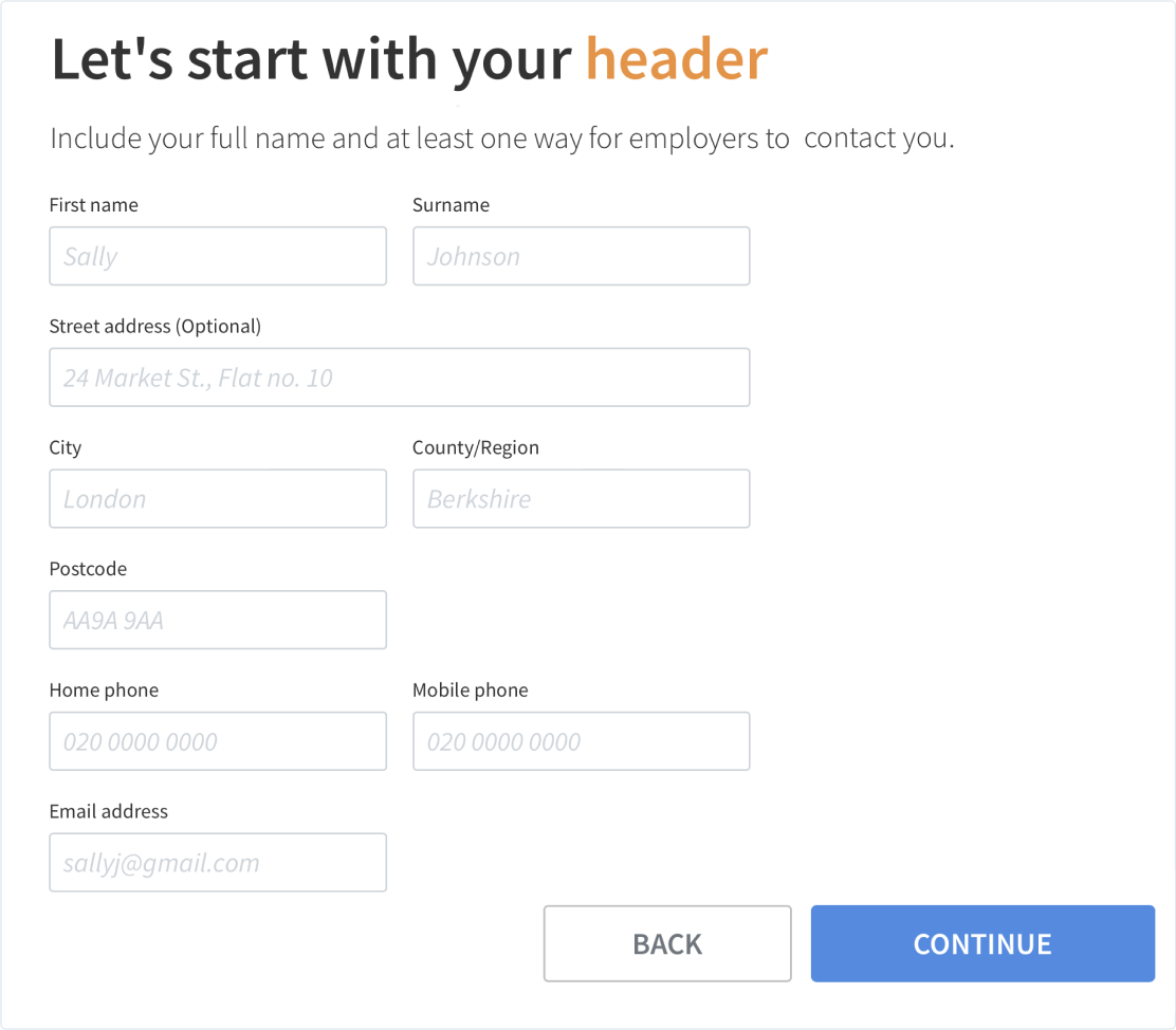 Fast and Simple CV Maker Online. Build Your CV in Minutes