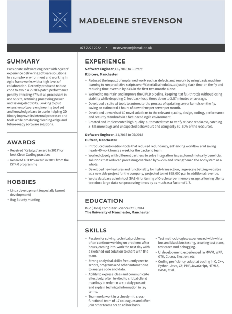 UK’s Best CV Examples for 50+ Jobs [Updated for 2022]