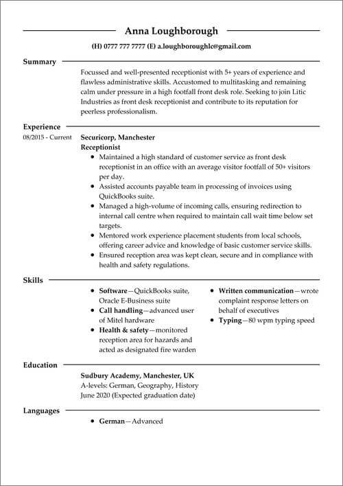 15 Simple Basic CV Templates For The UK To Download