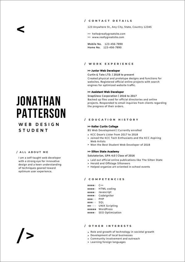 Template Cv Canva 10 Of The Best Canva CV Templates 5 Better 
