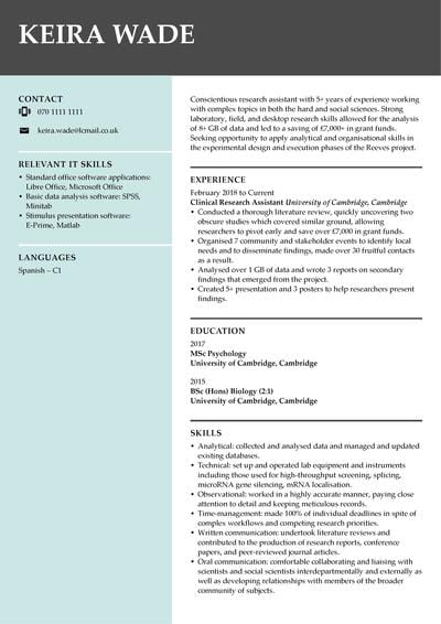 CV Introduction Examples How To Write Template 