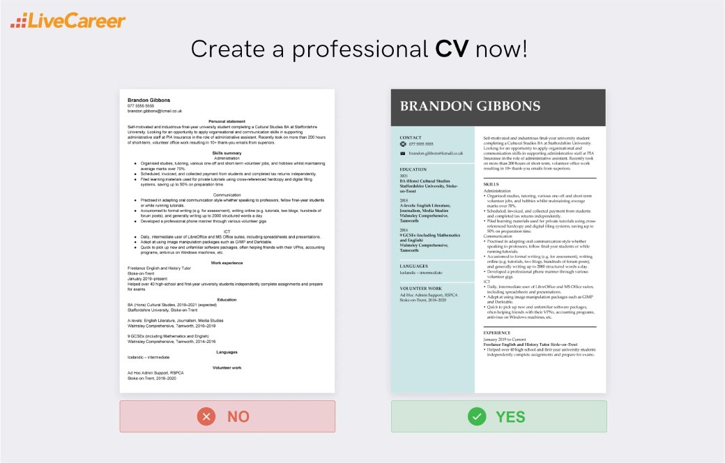 How To Write A CV With No Experience 2024 Examples How To Write A CV With No Experience 2024 Examples